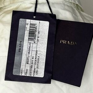 Prada | Dresses | Prada Collar Long Sleeves Quarter Button Midi Dress ...